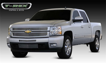 T-Rex 21110 Billet Series Grille Polished Chevrolet Silverado 1500