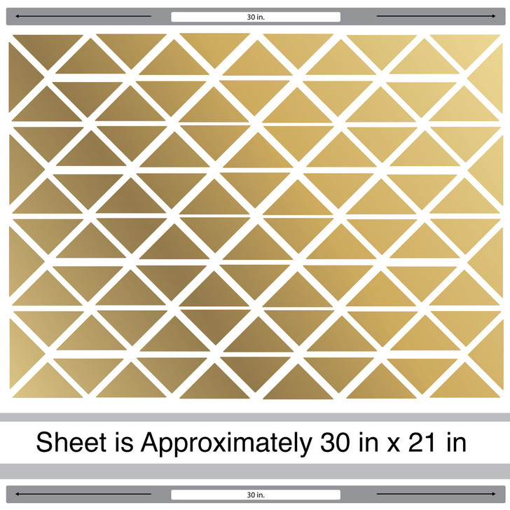 Golden Triangle Decal Set - Gold Triangle Decals