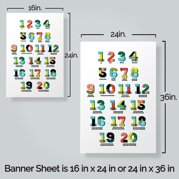 Counting Numbers Decor Banner