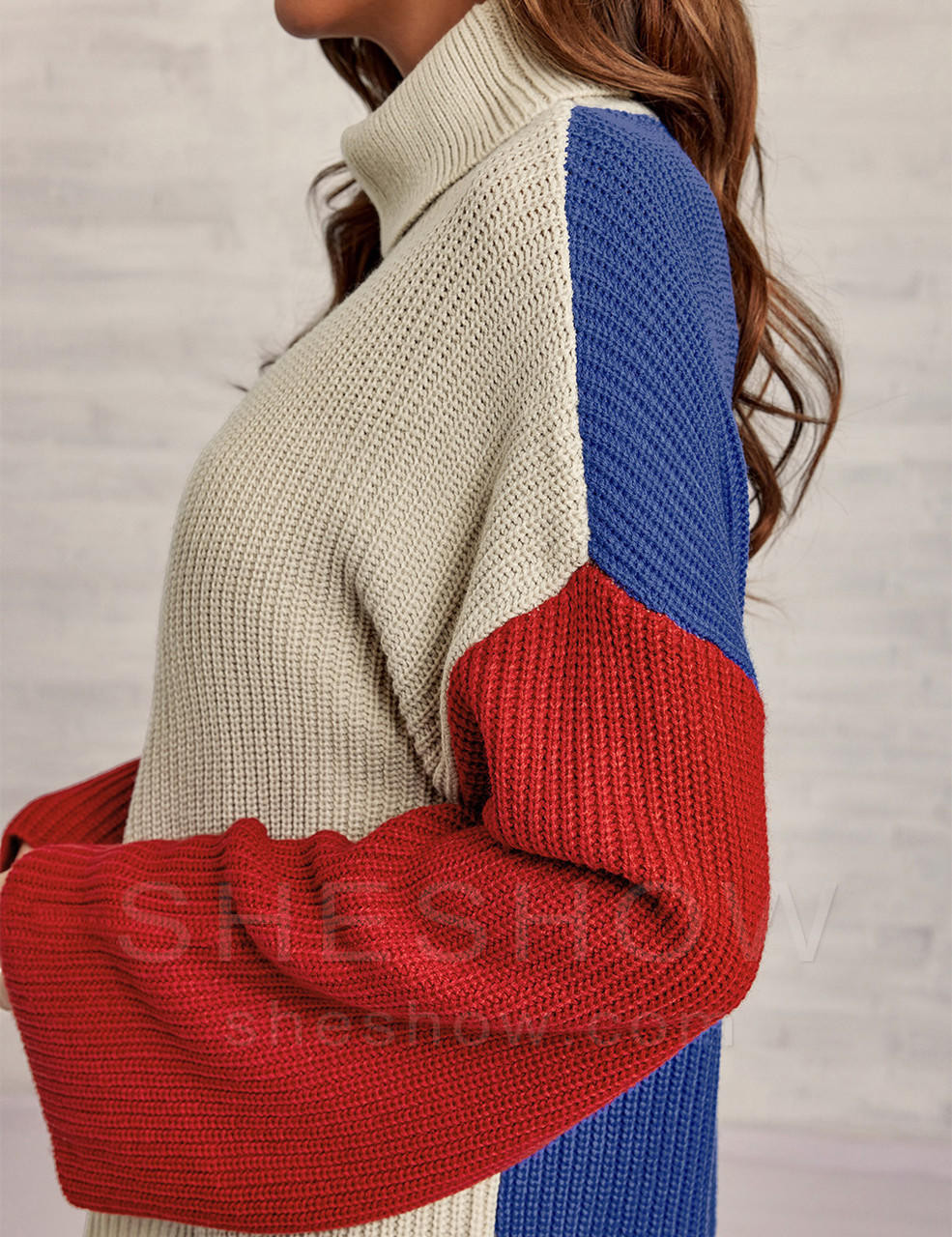 Color Block Knit Sweater