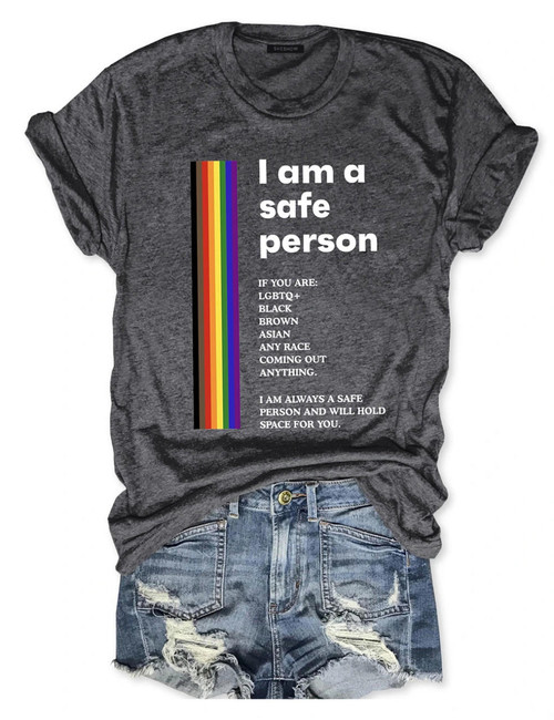 I Am A Safe Person Rainbow Safe Person Tee