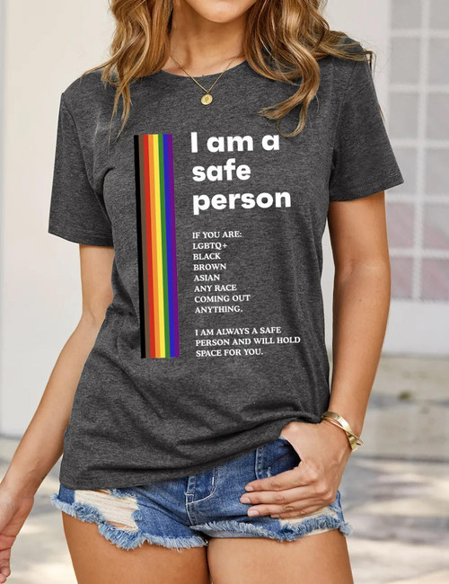 I Am A Safe Person Rainbow Safe Person Tee