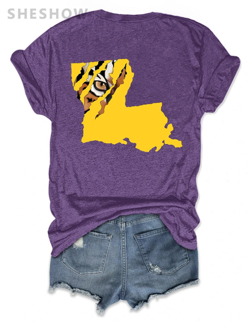 Louisiana State University LSU Tigers Print Tee Louisiana State University LSU Tigers Print Tee