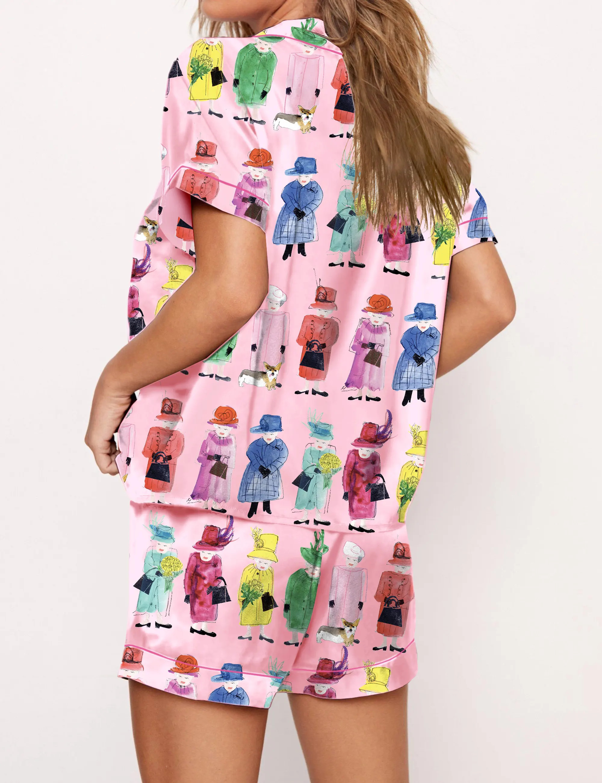 Queen Elizabeth II Rainbow Pajama Set