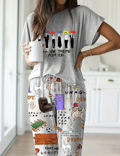 Friends Casual Pajama Set For Women