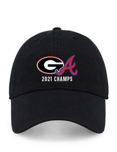 2021 Champions UGA Bulldogs Braves Baseball Cap