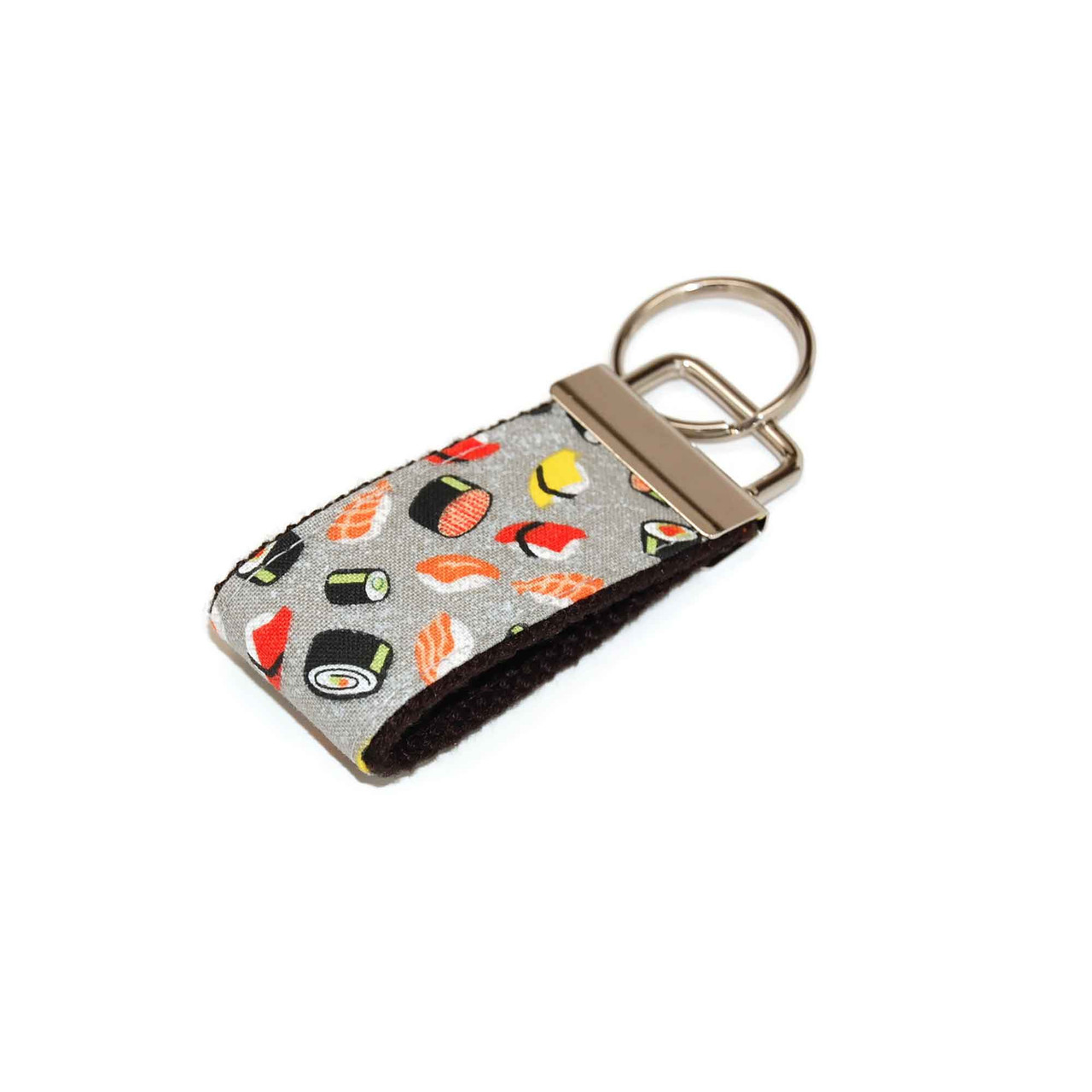 Sushi on Grey Mini Keychain