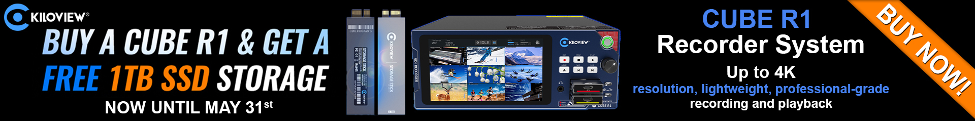 KiloView CUBE R1 9-Channel NDI Recorder System