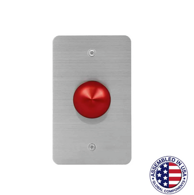 Lowell Manufacturing Call Switch with 1-Gang Vandal Resistant Wall Plate