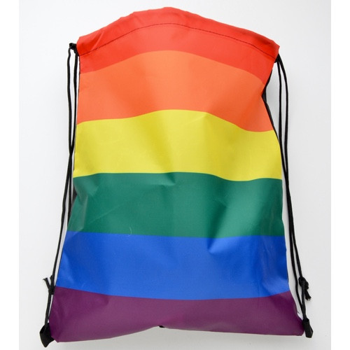 Full Rainbow Flag - Drawstring backpack / School bag - Gay Pride - LGBT ...