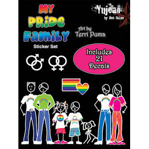 LGBT Gay & Lesbian Family Pride Car Sticker / Gay Pride Decals - Pride ...