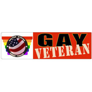 Gay Veteran USA Flag - Rainbow Pride LGBT Gay & Lesbian Sticker - Pride ...