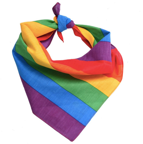 Rainbow Striped Head Bandana - LGBT Gay & Lesbian Pride Parade Apparel ...
