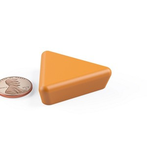 WBT250F-ORANGE | 1.62"W x 0.44"T Large Neodymium Encased Glassboard ...