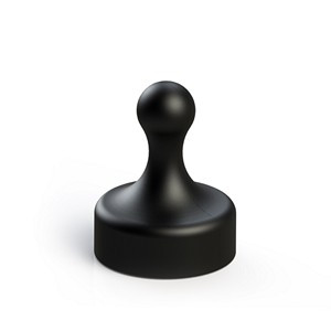 WBP250F-BLACK | 1-1/8" x 1-1/2" Large Pawn Neodymium Glassboard Magnet ...