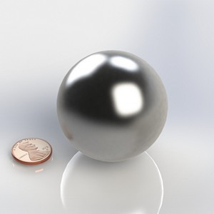 S2000P | 2" Dia Neodymium Sphere Magnet | Amazing Magnets