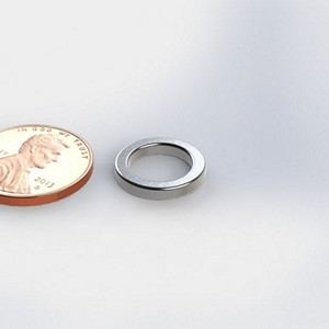 H20933 | 13.45mm Dia x 2mm ID x 9.45mm thk Neodymium Ring Magnet ...