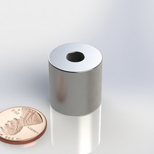 RH750FB-N52 | 3/4" Dia x 3/4" Neodymium Rod Magnet With Hole | Amazing ...