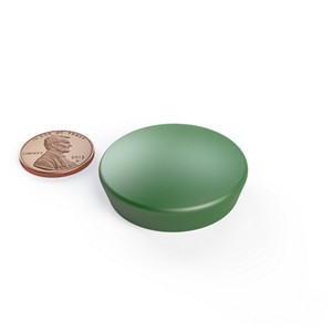 WB440K-GREEN | 1-3/8" Dia x 0.44" Large Neodymium Encased Glassboard ...