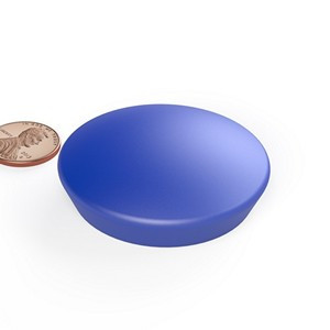 WB626P-BLUE | 2" Dia x 0.626" Jumbo Neodymium Encased Glassboard Button ...