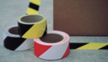 Incom Mfg Aisle Marking Tape WT2130 - 3x36Yd - YellowBlack Striped - PVC