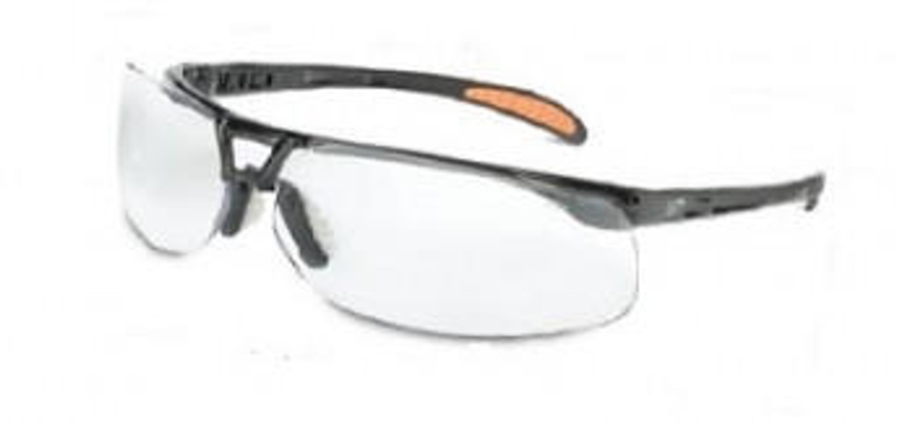 Honeywell Uvex Safety Glasses S4200hs Protege Blk Frame Af Clr