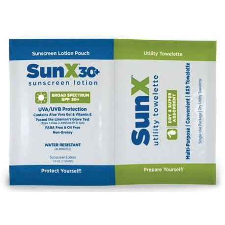 CoreTex 71443 Sun X 30+ Sunscreen - Multi-Purpose Foil Pack