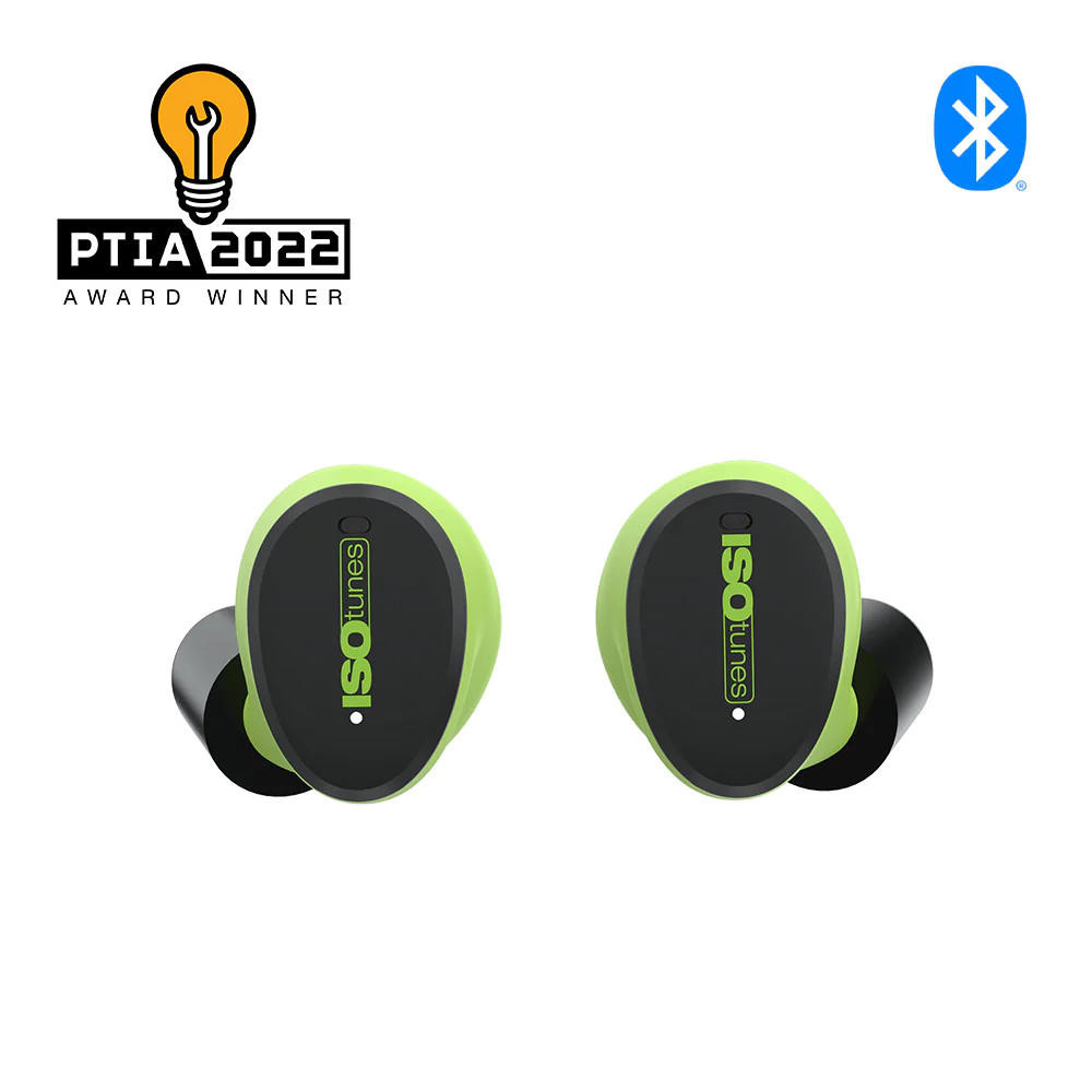 ISOtunes Ear Buds - IT-15 - FREE Aware - Bluetooth - Safety Green ...