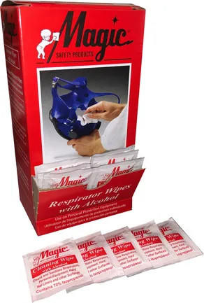 Respirator Wipes - Magic - ST100DNA - 8x5 - Alcohol