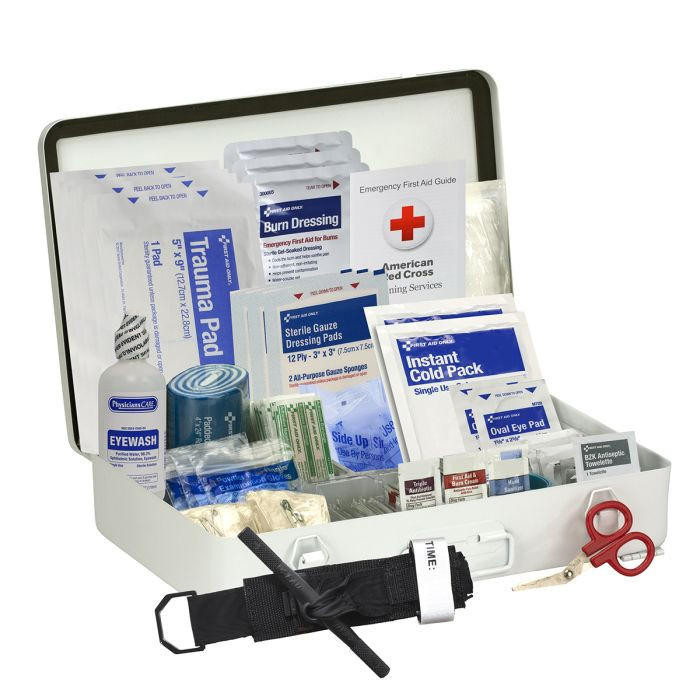 First Aid Only 91347 50 Person ANSI B Metal First Aid Kit - ANSI 2021 ...