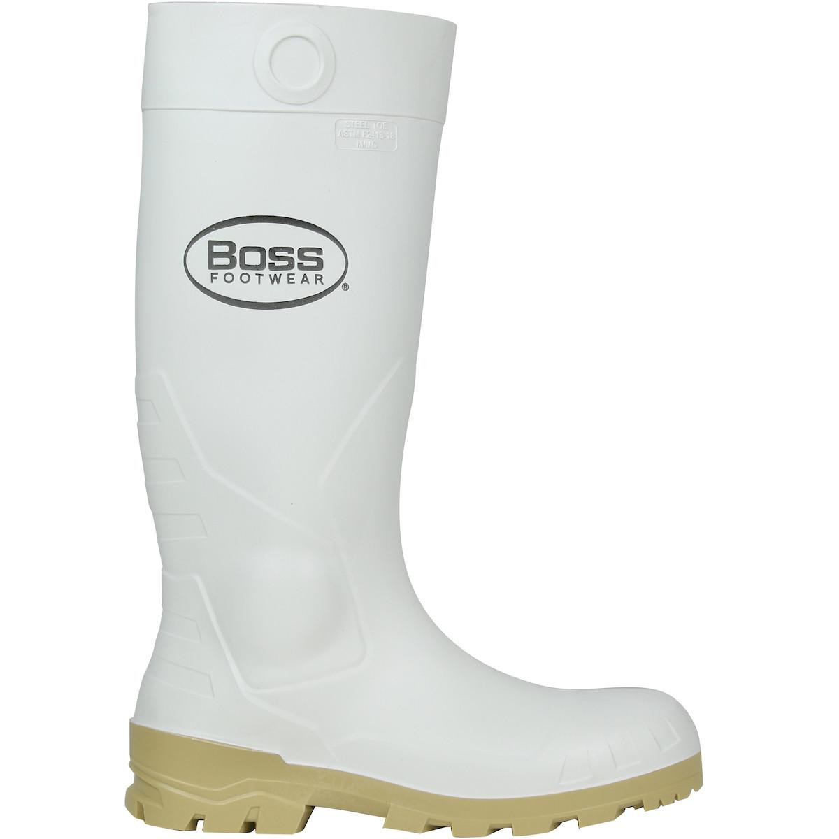 PIP Boss Footwear 380-900 16 White PVC Plain Toe Boot