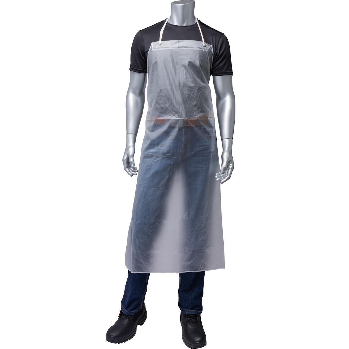 PIP UPC Clear Vinyl Apron - 8 mil
