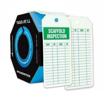 Accuform - OSHA Safety Tag - Scaffold Inspection Tags - Safety Services ...