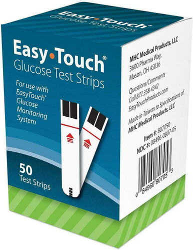GNP Glucose Test Strips 10166514 - Easy Touch - 50ea/Bx