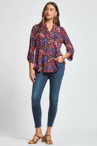 TOP *MISSY* BLACK LIZZY 3/4 SLV RELAXED FIT - Four Seasons Direct
