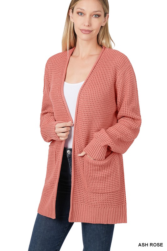 Waffle Cardigan in 6 colors - perfect piece - Four Seasons Direct