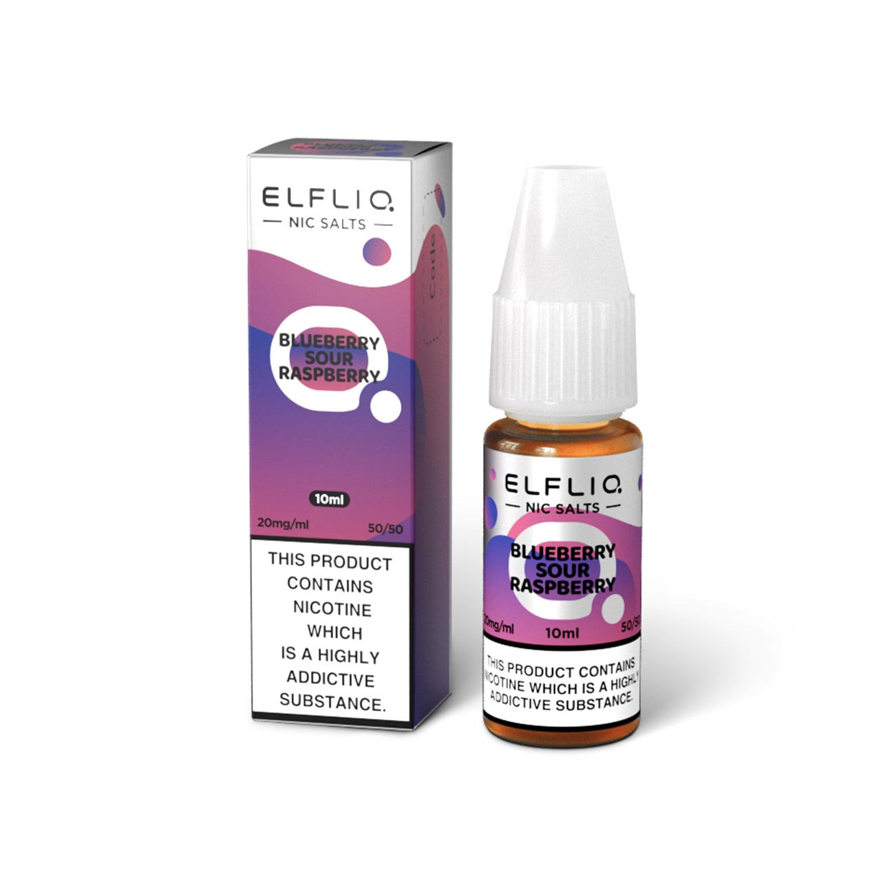 Elfliq Blueberry Sour Raspberry 10ml Nic Salt by Elf Bar - Pure E-Liquids