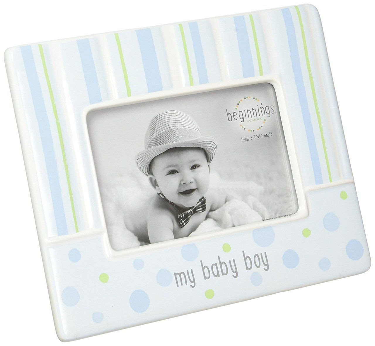 Beginnings by Enesco My Baby Boy Photo Frame, Blue - Bluebasilgifts.com