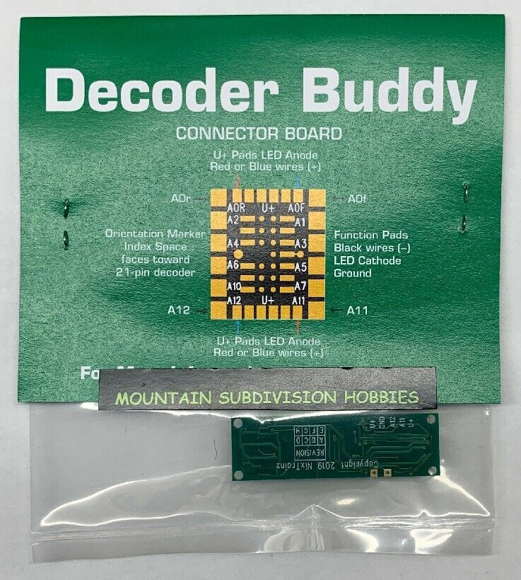 NixTrainz NTZ5 Decoder Buddy V5 (21 PIN) - Mountain Subdivision Hobbies