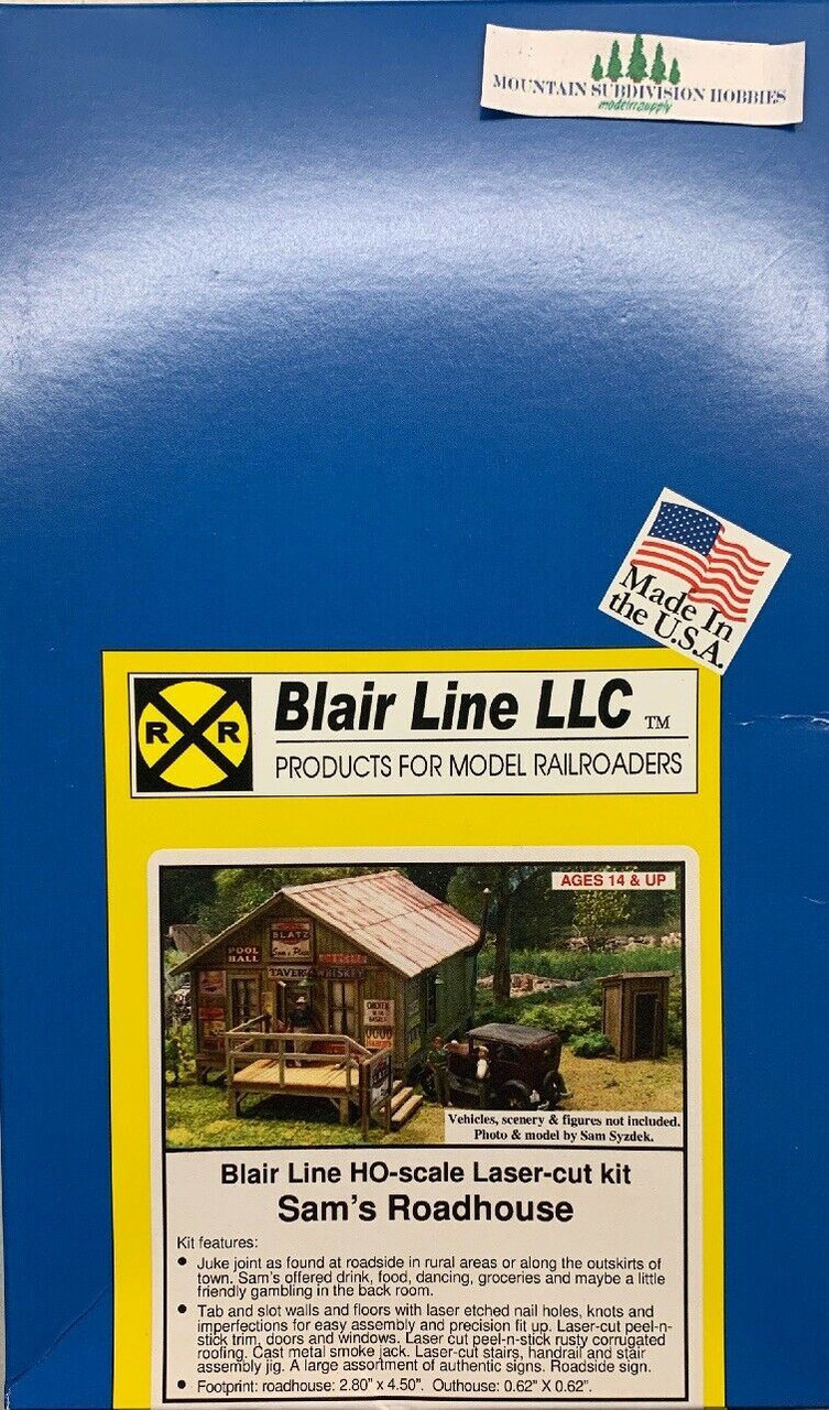 Blair Line 2003 HO Sam's Roadhouse Laser cut kit - Mountain Subdivision ...