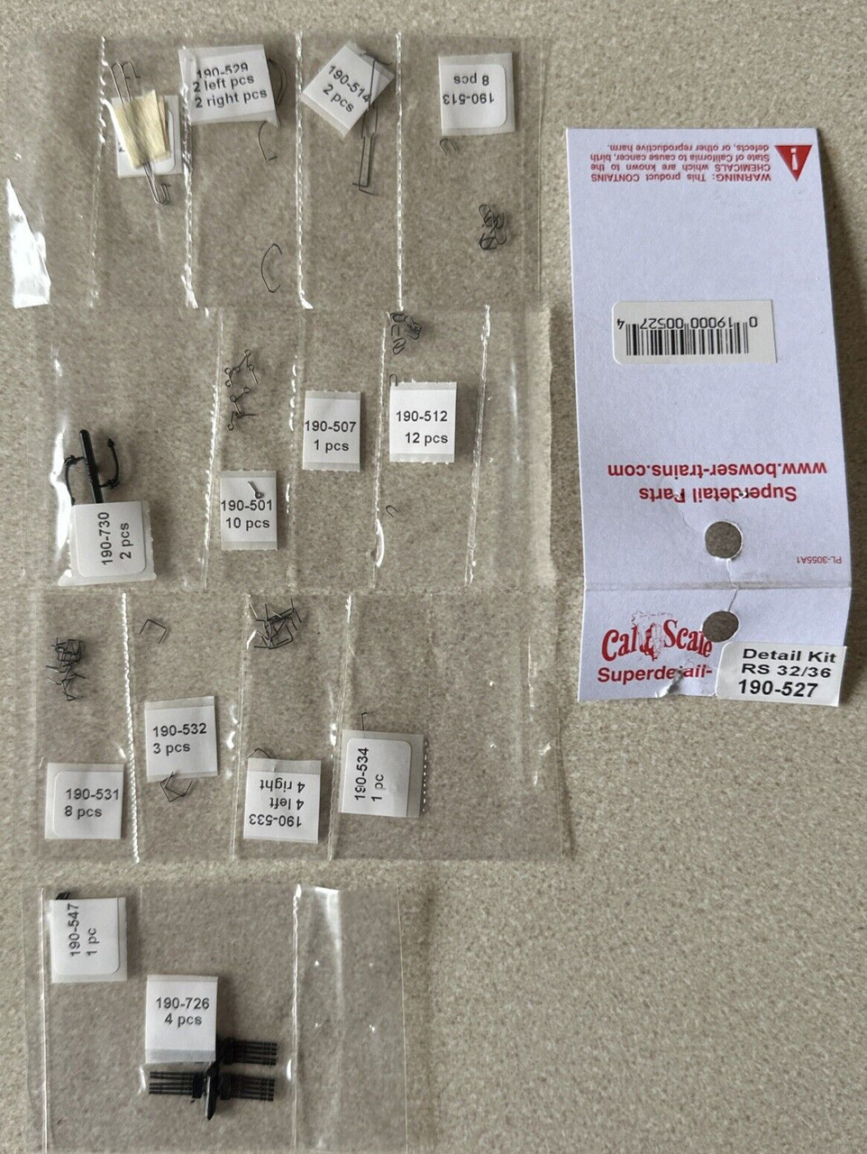 Cal-Scale 527 HO Diesel Detail Kit for Atlas Trainman Alco RS32/36 ...