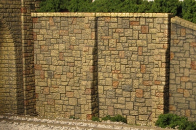 108 HO Retaining Wall | Random Stone| 2Pk - Mountain Subdivision Hobbies