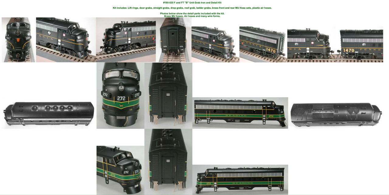 Cal-Scale 519 HO Diesel Detail Kit for EMD F & FT "A" Units - Mountain ...