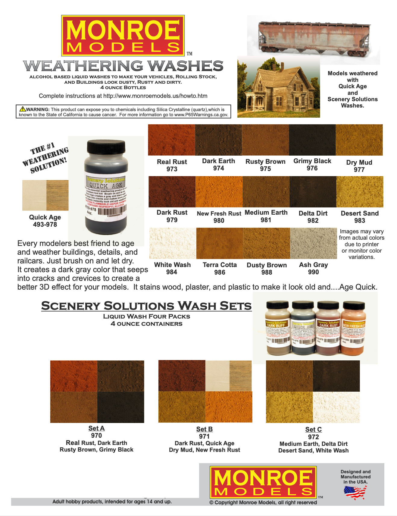 973 Weathering Wash 4 Oz Real Rust - Mountain Subdivision Hobbies