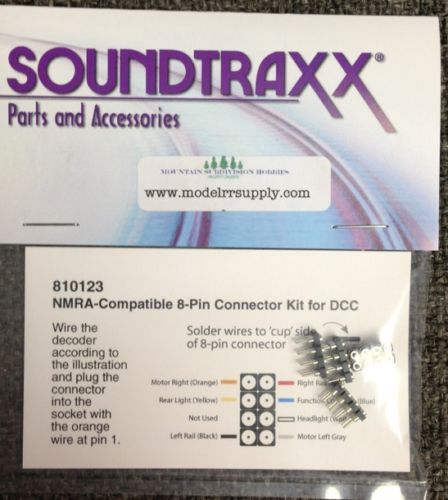 Soundtraxx 810123 NMRA 8 Pin Connector / Plug pkg/4 - Mountain ...