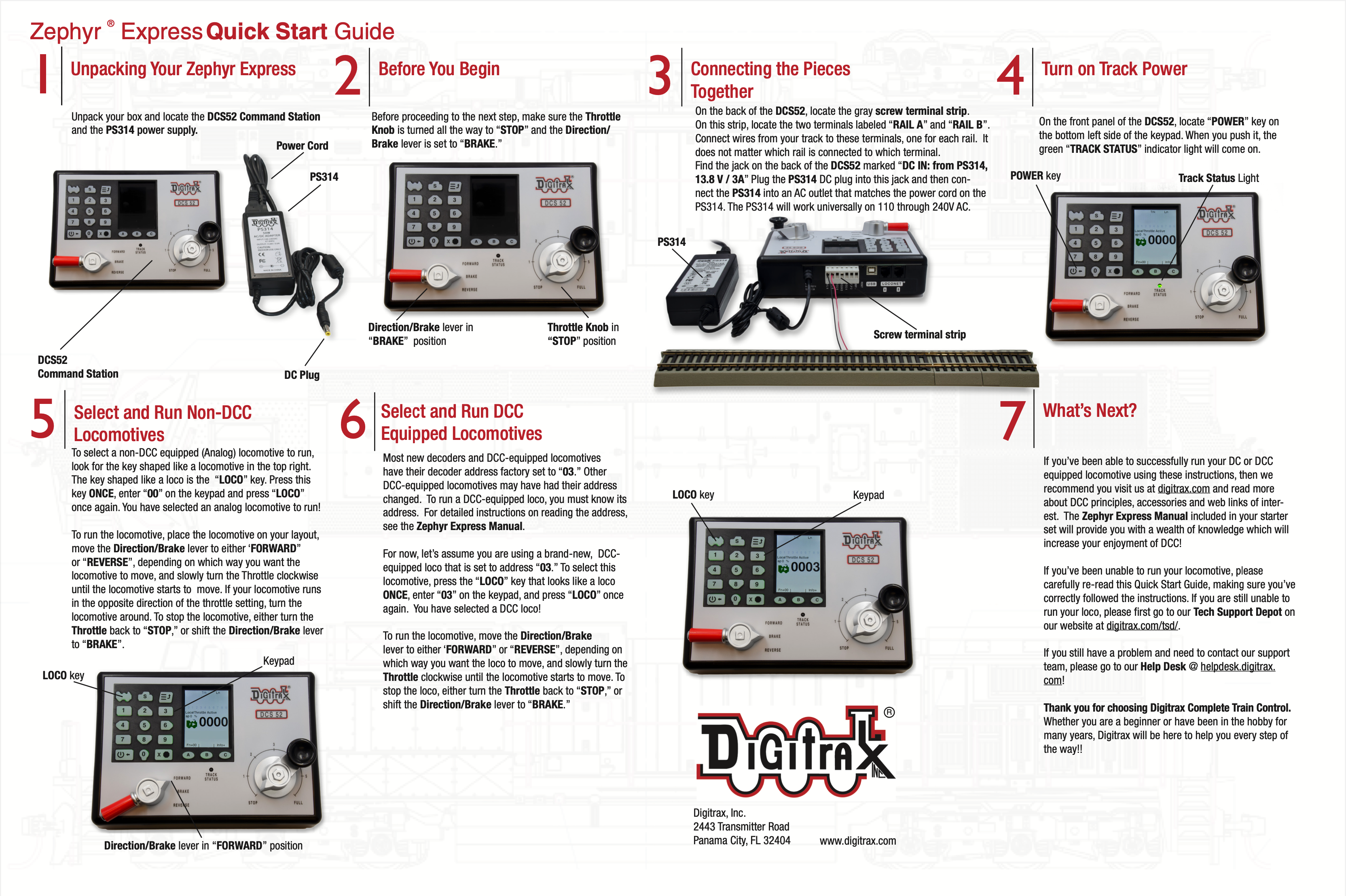 Digitrax DCS52 Zephyr Express: All-in-one Command Station/Booster ...