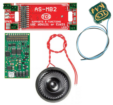 TCS 1752 WOW KIT WDK-ATL-4 DCC Sound Decoder Kit - Atlas FM TM and GE ...