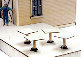 720 O Square Top Table 4pk - Mountain Subdivision Hobbies