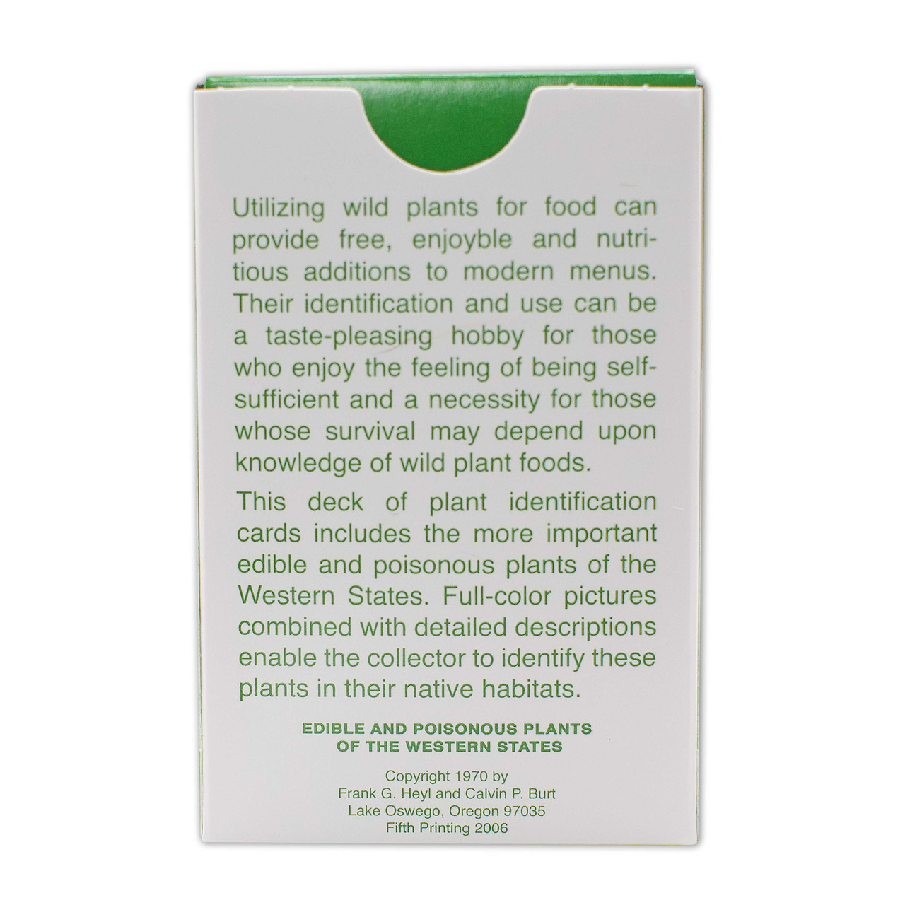 Edible & Poisonous Plants Of The Western US ID Cards