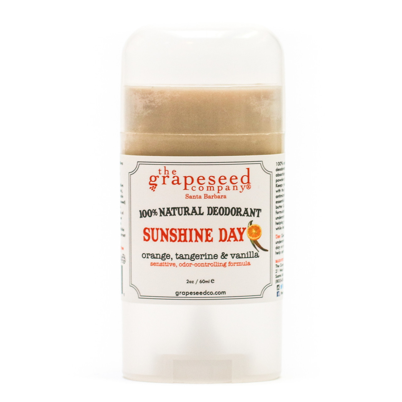Sunshine Day 100% Natural Deodorant | The Grapeseed Company